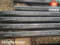China ASTM A335 P22 P11 P9 P91 ALLOY STEEL SEAMLESS PIPE WITH BLACK OR VARNISH COATING BEVELLED END for sale