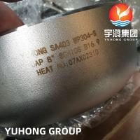 China ASME SA403 WP304 Stainless Steel Buttweld Pipe Fittings Seamless End Cap B16.9 for sale
