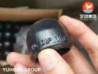 China ASTM A234 WPB Butt Weld Carbon Steel Pipe Fittings Black Painting End Cap for sale