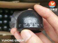 China ASTM A234 WPB Butt Weld Carbon Steel Pipe Fittings Black Painting End Cap for sale