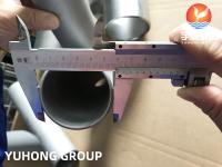 China Duplex Steel ASTM A815 S31803 , Y-Shape Tee , Butt Weld Pipe Fitting B16.9 for sale