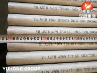 China ASTM A269 TP316Ti UNS S31635 Seamless Tube Chemical Containers for sale