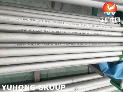 China ASTM A312 TP304 Stainless Steel Seamless Pipe Cold Rolled Pickled And Annealed for sale