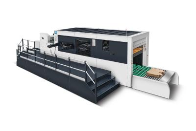 China Automatic Sticker Die Cutting And Creasing Machine 0.7Mpa Pressure With Stripping for sale