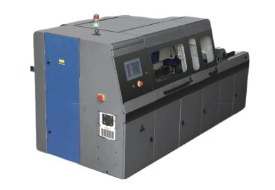 China Fully Automatic 7KW Three Knife Trimmer Flexible 340×300mm 1300 Cuts/Hour for sale