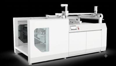 China Fully Automatic CNC Gluer GA1015 Hot Melt Cold Glue System Teach Type Box Display Gluing Plotter for sale