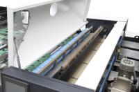 China Automatic Pre-coated Film Laminating Machine Electromagnetic Oil Heating Hot Knife Cutting System High Speed Production for sale