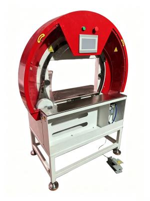 China Automatic Film Wrapping Machine PLC Touch Screen Control Servo Motor Drive Photoelectric Sensor CE Certified for sale