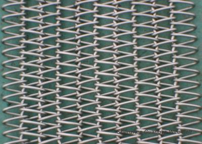 China Competitive Price Balanced Spiral Woven SS Conveyor Belt Abrasion Resistance High Precision for sale