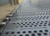 China Industrial Perforated Conveyor Belt Oven Flat Heat Treatment With Chain Rod for sale