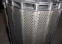 China Link Plate Stainless Steel Conveyor Chain Belt , Smooth Surface Food Conveyor Belt for sale