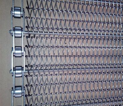 China Heat Resistant Metal Mesh Conveyor Belt , Chain Drive Conveyor Customized Width for sale