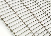 China Flat Flex Wire Metal Conveyor Belts Loop Edge For Cleaning Machinery for sale