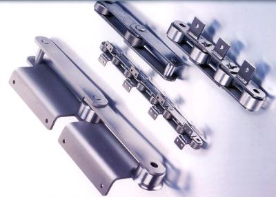 China Stainless Steel Double Pitch Roller Chain Machined With Custom Attachments for sale