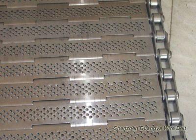 China Precise Plate Chain Conveyor Belt Durable Knuckled Selvedge 10.0mm Thick for sale