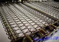 China Selected Stainless Steel Chain Mesh Conveyor Belt ,  Metal Mesh Belt Heat Treatment for sale
