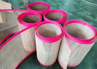 China PTFE  Coated Fiberglass Open Mesh Conveyor Belt , Metal Mesh Belt Heat Resistant for sale