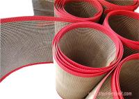 China Non - Toxic PTFE  Metal Mesh Conveyor Belt Good Tensile Strength Heat Resistant for sale
