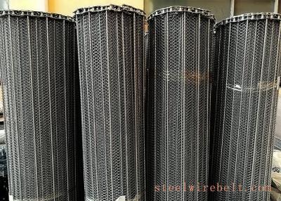 China Durable Stainless Steel Wire Belt , Food Cleaning Chain Link Conveyor Belt for sale