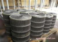 China Flat Flex Wire Mesh Belt , Stainless Steel Flat Wire Conveyor Belt Alkali Resisting for sale