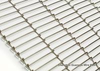 China Flat Flex Wire Mesh Belt , Stainless Steel Flat Wire Conveyor Belt Alkali Resisting for sale