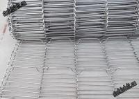 China Hygienic 300~2000mm Width SUS304 Weave Conveyor Belt for sale