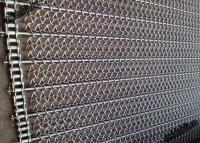 China Hygienic 300~2000mm Width SUS304 Weave Conveyor Belt for sale