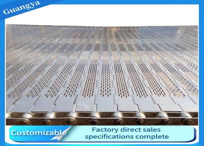China Argon Welding SS316 Knuckled Plate Chain Conveyor for sale