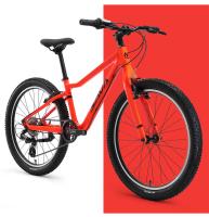 China Red SAVA Kids Carbon Bike 24 Inch V Brake 8 Speed Children Bicycle for sale