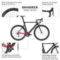 China TORAY T800 Carbon Fiber Road Bike 700C SHIMANO 105 R7000 22 Speed 8.3kg for sale