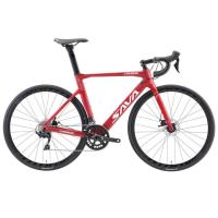China SAVA R08 Carbon Disc Brake Road Bike 700c 18 Speed SHIMANO SORA Aluminum Rim Racing Bicycle 1.4m for sale