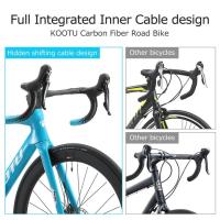 China KOOTU 27.5 T800 Carbon Disc Road Bike 22 Speed Foldable 9kg Ultralight Bicycle for sale