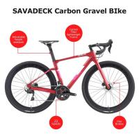China SAVA R11 Gravel Road Bike 700c 22 Speed Carbon Frame Hydraulic Disc Brake for sale