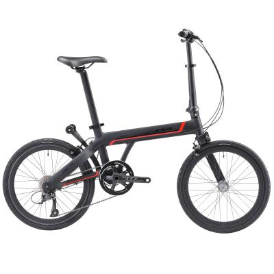 China SAVA Unisex Carbon Folding Bike 20 Inch Frame SHIMANO SORA 9 Speeds 10.5kg for sale