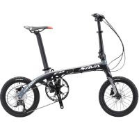 China SAVA Z2 Carbon Fiber Folding Bike 16 Inch Wheel 9 Speed TORAY T800 9.3kg for sale