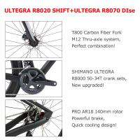 China Savadeck R11 R8020 Gravel Bike T800 Carbon Frame 9.5kg 700C 22 Speed Hydraulic Disc Brake for sale
