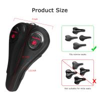 China 3cm Thick Bike Seat Cushion Imitation Leather 28cm Bicycle Saddle Cover for Road Bikes Custom for sale
