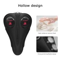 China 3cm Thick Bike Seat Cushion Imitation Leather 28cm Bicycle Saddle Cover for Road Bikes Custom for sale