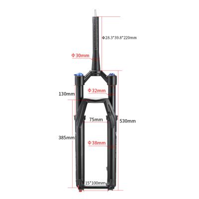 China KOOTU 29 Inch Mountain Bike Fork Magnesium Alloy Lockable Front Suspension 100mm Travel for sale