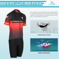 China Men's Short Sleeve Cycling Jersey 100% Polyester Breathable Quick Dry for Road Mountain Bike for sale