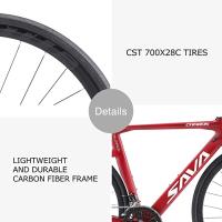 China SAVA R08 Carbon Road Bike SHIMANO SORA 18 Speed Disc Brake 700C 47cm 9.8kg for sale