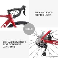 China SAVA R08 Carbon Road Bike 700C Shimano SORA R7000 22S Disc Brake 150KG Load for sale