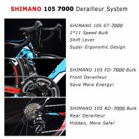 China SAVA Warwind5.0 Carbon Road Bike 22 Speed Shimano 105 R7000 9.8kg for sale