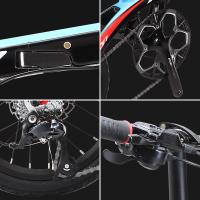 China 16 Inch Carbon Fiber Folding Bike 9 Speed Hard Frame 100KG Load Capacity for sale