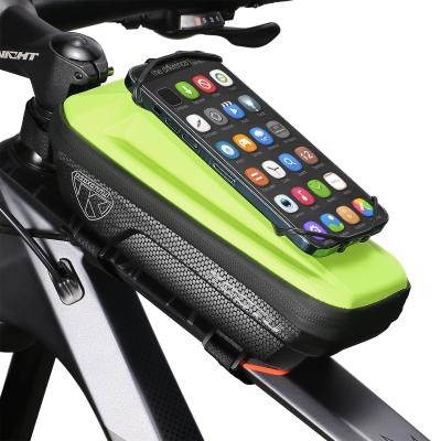 China KOOTU Waterproof Bicycle Top Tube Bag Hard Shell 360 Phone Holder CE Certified for sale