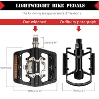 China Full Aluminum Mountain Bike Clipless Pedals for SHIMANO SPD System 9/16 Size for sale