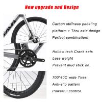 China SAVA Carbon Fiber Gravel Bike 700C Aluminum Rim SHIMANO SORA R3000 18s 9.8kg for sale