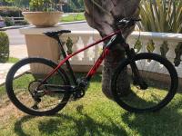 China Black Red Carbon MTB Bike Internal Cable DEORE M6100 12S CE Certificate for sale