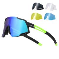 China KOOTU 5 Lens Polarized Road Bike Sunglasses UV400 Protection Cycling Eyewear for sale