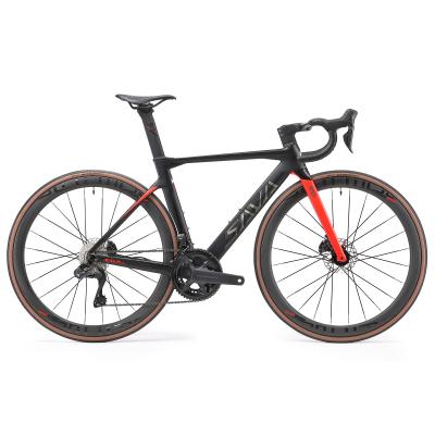 China SAVA Carbon Road Bike with Shimano Ultegra Di2 Wireless Shifting 24 Speed Internal Wiring for sale